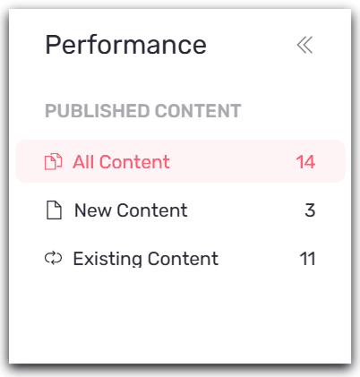 How to export data from the Performance tab?